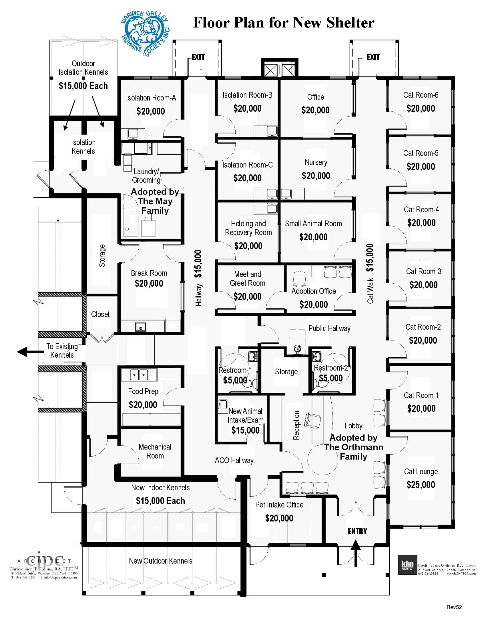 Approved Floor Plan Adopt-a-Room | Warwick Valley Humane Society